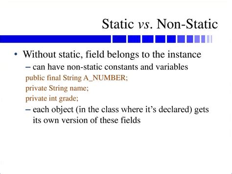 more on objects and classes ppt download
