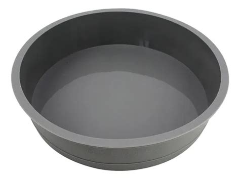 Forma De Silicone Redonda Para Bolo E Torta Cinza 24cm Mercadolivre