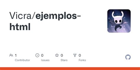 Github Vicraejemplos Html