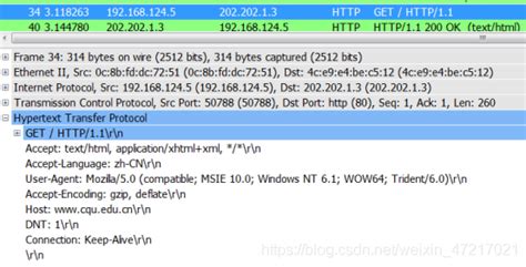 Wireshark分析协议 计网实验总结 Csdn博客