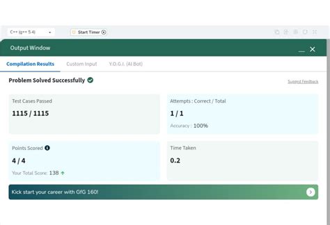 Shrikant Yadav On Linkedin Gfg160 Geekstreak2024