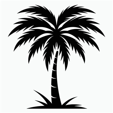 Iconic Tropical Palm Tree Illustration 53362944 Vector Art At Vecteezy
