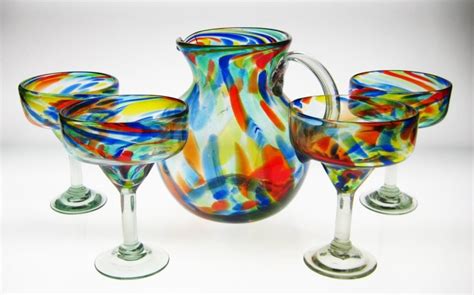 Mexican Margarita Glasses Pitcher