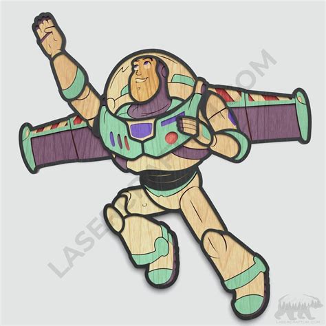 Buzz Lightyear Layered Design For Cutting Lasercraftum