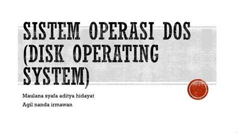 video materi sistem operasi dos disk operating system youtube