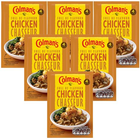 Colmans Chicken Chasseur Recipe Mix Pack Of 6 43g Each Gourmet