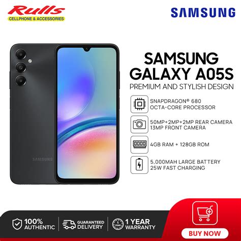 Samsung Galaxy A05s Smartphone 4gb Ram 128gb Rom Snapdragon 680