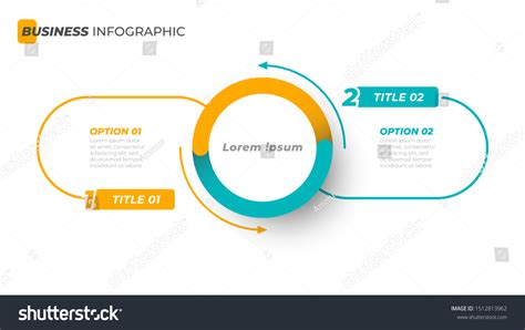 Vector Infographic Template Circle Thin Line Stock Vector Royalty Free Shutterstock