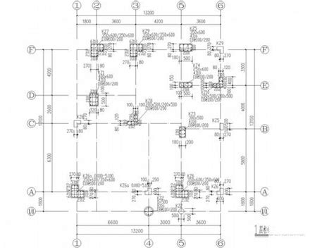 3层框架别墅结构施工cad图纸建施 别墅结构施工图纸dwg下载 豆豆网