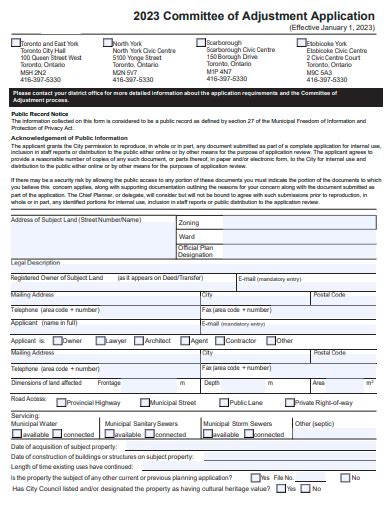 Free 33 Committee Application Samples In Pdf Ms Word