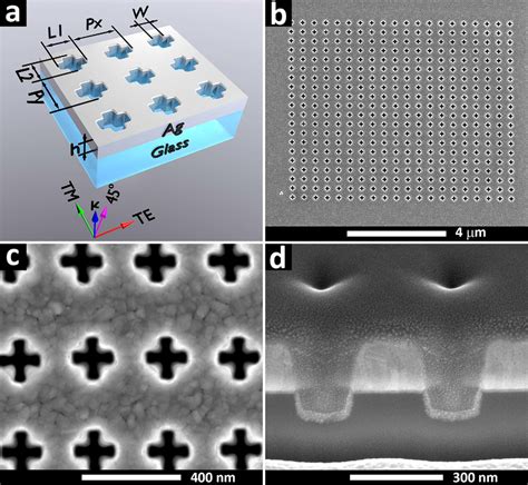 A Design Of Cross Shaped Aperture Arrays Linearly Polarized Light Is