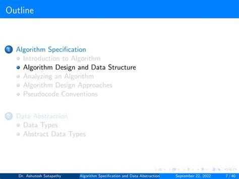 algorithm specification and data abstraction pdf