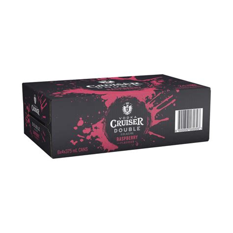 Buy Vodka Cruiser Double Raspberry Can 375ml 24 Pack Coles