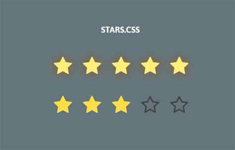 Simple Star Rating System In Plain Html Css Codeconvey