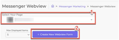 How To Create Messenger Webview Forms Marketing Master Io Knowledge Base