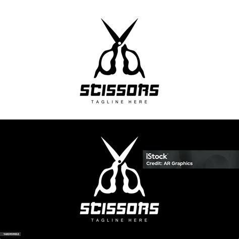 가위 로고 절삭 공구 벡터 이발소 면도기 가위 심플한 디자인 일러스트레이션 템플릿 아이콘 가위에 대한 스톡 벡터 아트 및 기타 이미지 Istock