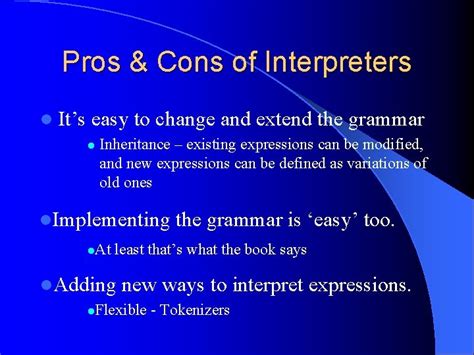 Interpreter Main Topics What Is An Interpreter Why
