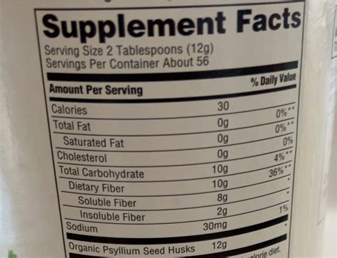 Organic Psyllium Husk Whole Flakes Whole Foods Market