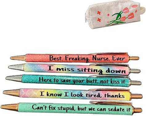 7pcs Funny Pens Swear Word Daily Pen Set Weekday Vibes