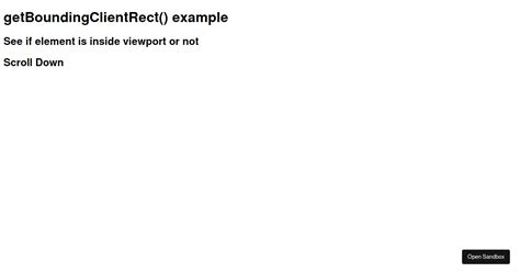 Getboundingclientrect Example Codesandbox