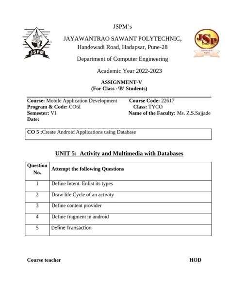 Unit 5 Assignment B Pdf