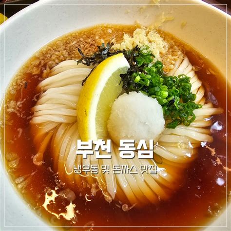 부천 동심 신중동역 냉우동과 돈까스 맛집 네이버 블로그