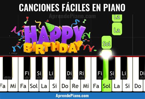 Canciones FÁciles En Piano Notas Y Partituras