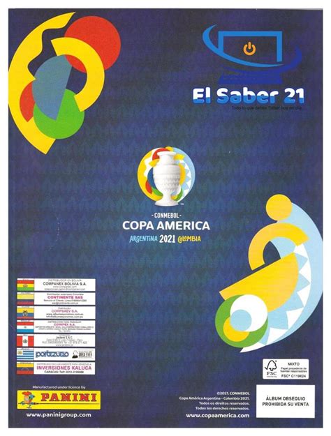 Álbum Copa América Argentina Colombia 2021 Panini