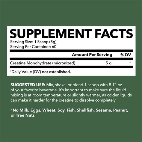 Creatine Powder 5g Serving