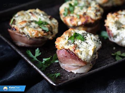 Low Carb Spinach Artichoke Bacon Cups Ketodiet Blog