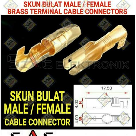 Jual Konektor Skun Bulat Socket Cable Conector Bullet Sepatu Kabel Terminal Kota Cirebon Sae