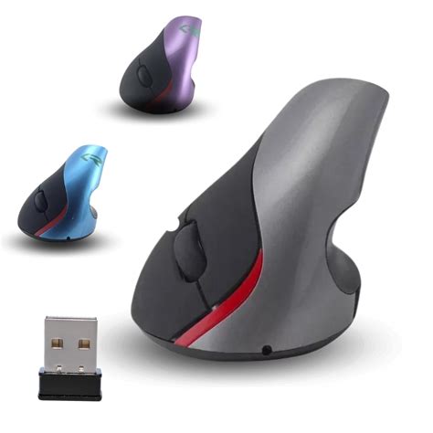Mouse Inalambrico Vertical Ergonomico Recargable Kiro Los Novedosos