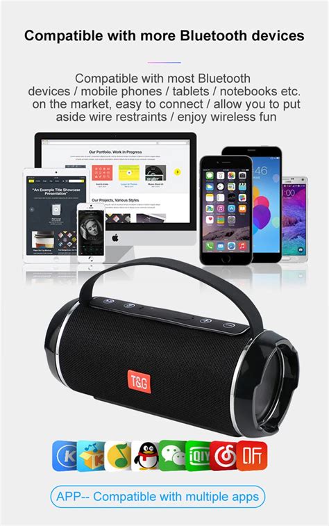 Беспроводной Мощный Bluetooth динамик TG116C, внешняя колонка, сабвуфер ...