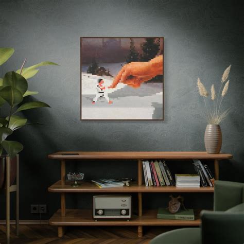 Canvas Wall Art Minecraft Pointer Painting Stretched Matte Print