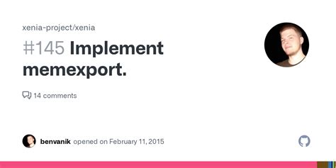 Implement Memexport · Issue 145 · Xenia Projectxenia · Github