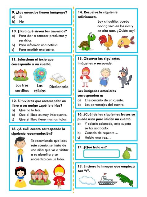 2º Grado Examen Segundo Trimestre Segundo Grado Imagenes Educativas