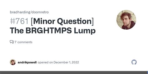 Minor Question The Brghtmps Lump · Issue 761 · Bradhardingdoomretro
