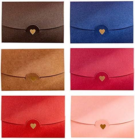 Mini Enveloppes VEGCOO Petite Enveloppe 70 Pièces 14 Multi Couleur