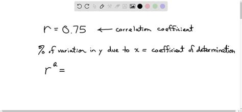 Question 22 The Correlation Between Two Variables X And Y Is R 075