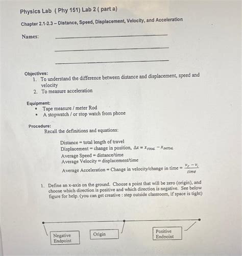 Solved Physics Lab Phy 151 Lab 2 Part A Chapter Chegg