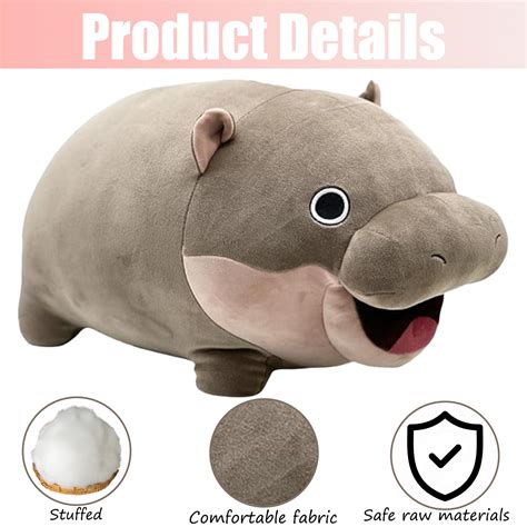 Superbe Moo Deng Plush Toys Moodeng Hippo Plush Pillow Moo Deng