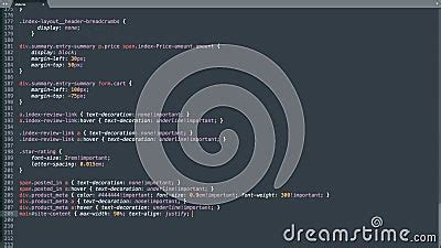 Css Programming Language Source Code Typing Effect Css Programmer Ticker Colored Commands