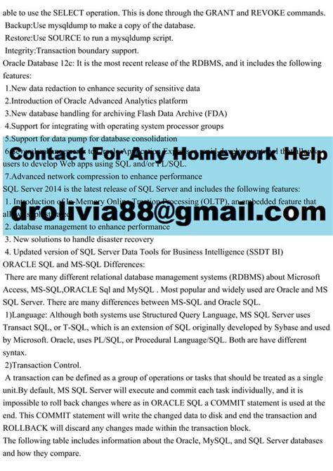 Compare The Capabilities Of The Microsoft Access Microsoft Sql Servpdf