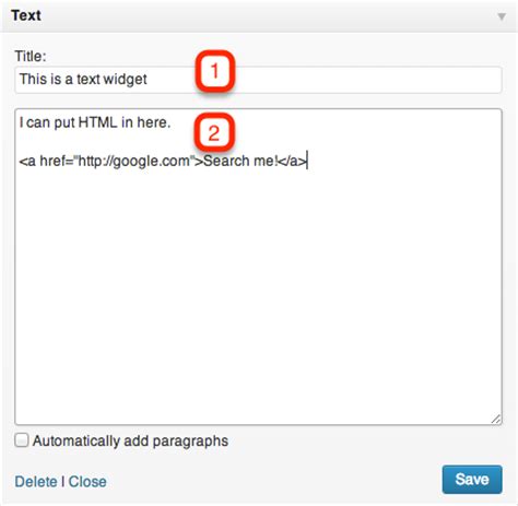 Widgets Theme Developer Handbook WordPress Developer Resources