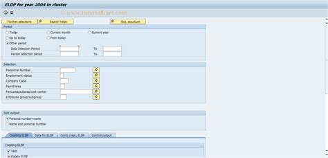 pc00 m18 eldp cl sap tcode reldp to cluster