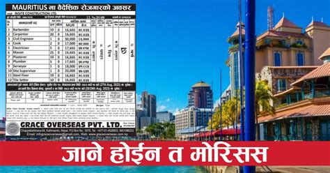 Mauritius Jobs Salary Upto 86 Thousand Baideshik Jobs