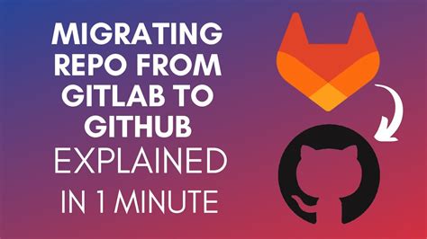 How To Migrate Repo From Gitlab To Github 2024 Youtube