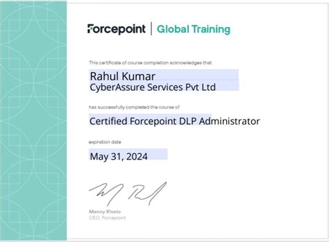 Rahul Kumar On Linkedin Cyberassure Forcepoint Dlp Cybersecurity Datasecurity
