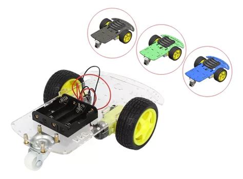 Kit Para Carro Smart Robot Chasis Wd Arduino Acrilico Mm Cuotas Sin