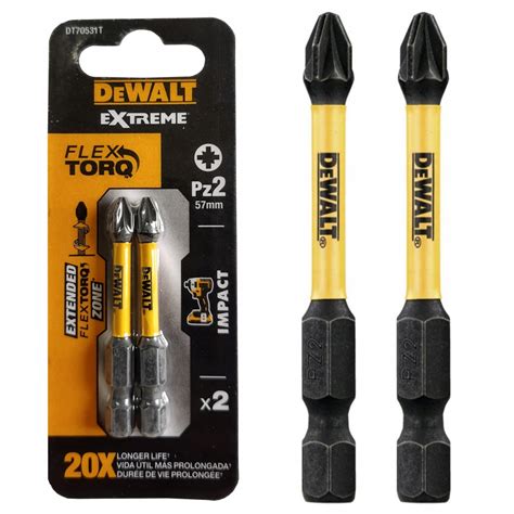 DEWALT DT70531T BITY UDAROWE TORSION Pz2 50mm 2szt 6814947042